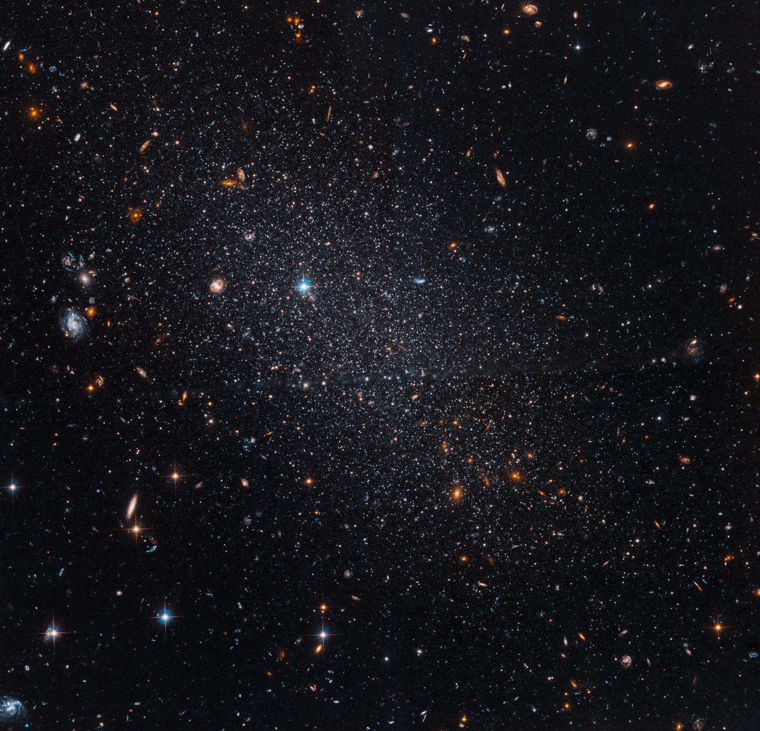 Hubble Observes A Lonely Beacon In The Cosmic Dark