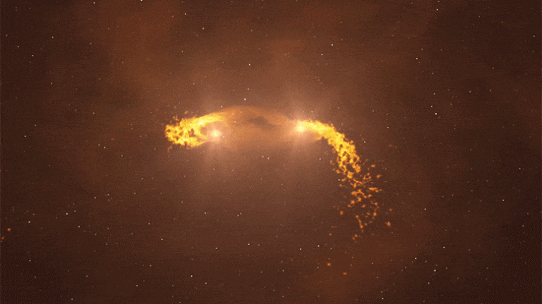 A Cosmic Pretzel: Twin Baby Stars Grow Among a Twisting Network of Gas ...