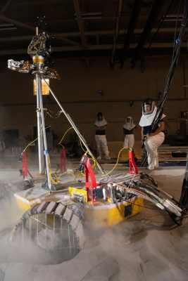 NASA’s VIPER Lunar Rover Prototype Motors Through Moon-Like Obstacle Course