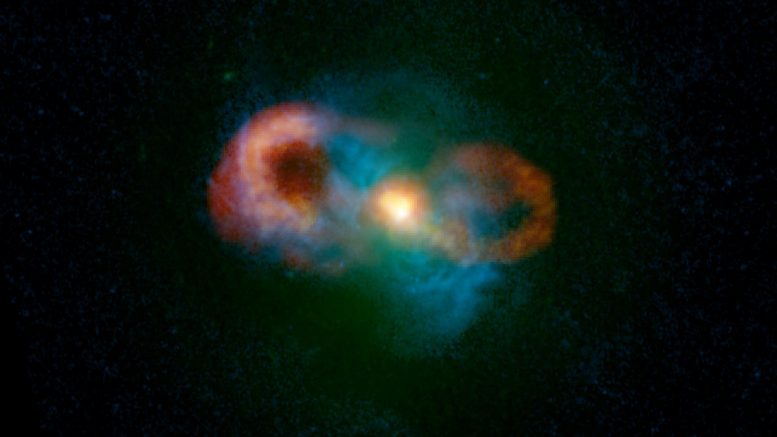 Chandra Reveals Galactic Storm Raging in Teacup Galaxy