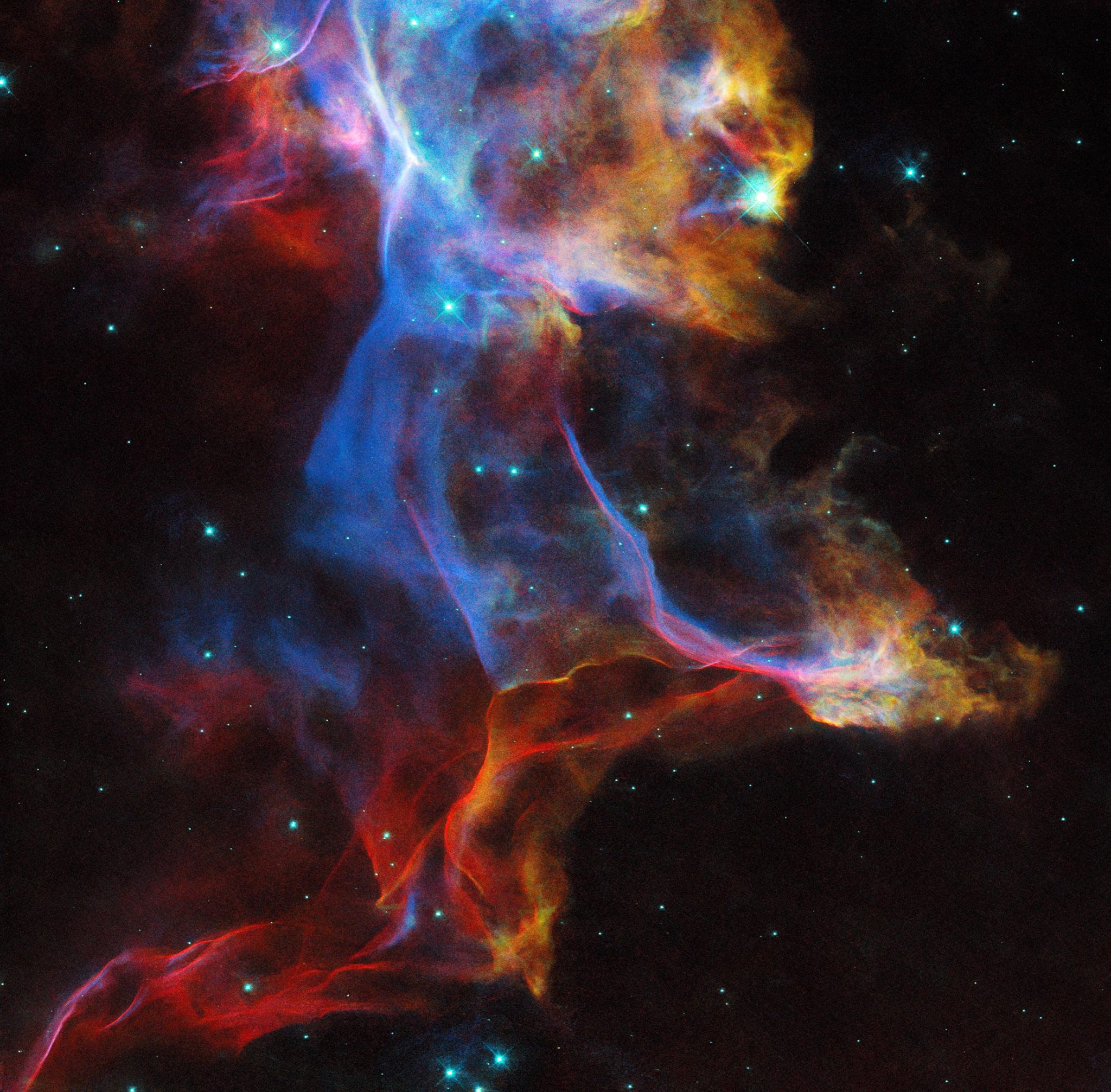 Hubble Captures the Expanding Ghost of a 10,000-Year-Old Supernova