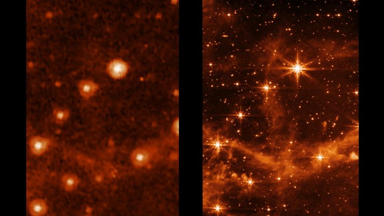 Stellar Snowflake Cluster Spotted by Spitzer Space Telescope