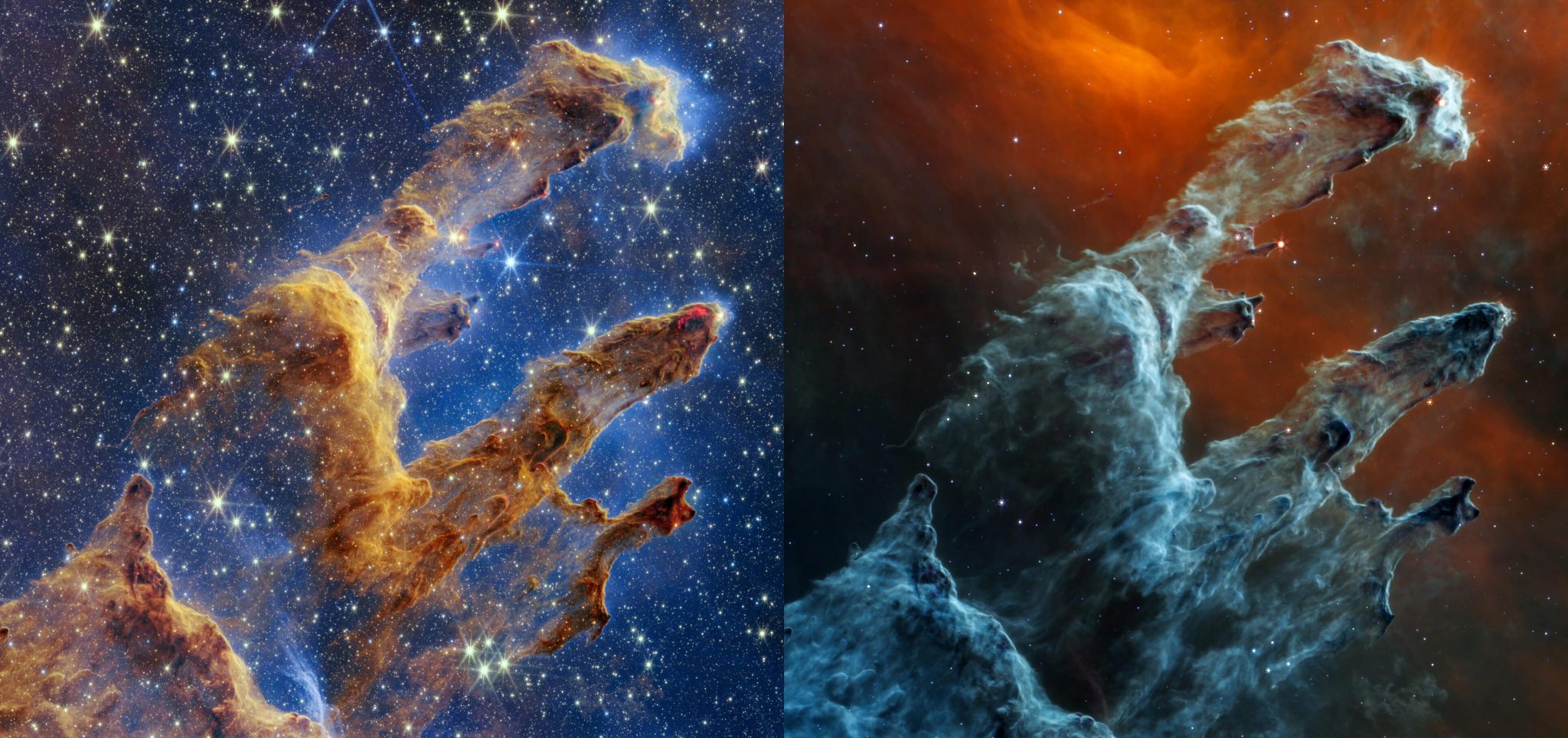 Webb Space Telescope’s Eerie New View of “Pillars of Creation” Looks ...