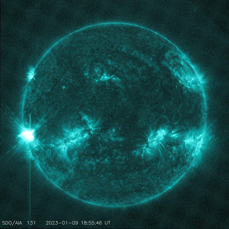 Explosive X1.9 Class Solar Flare Erupts From the Sun