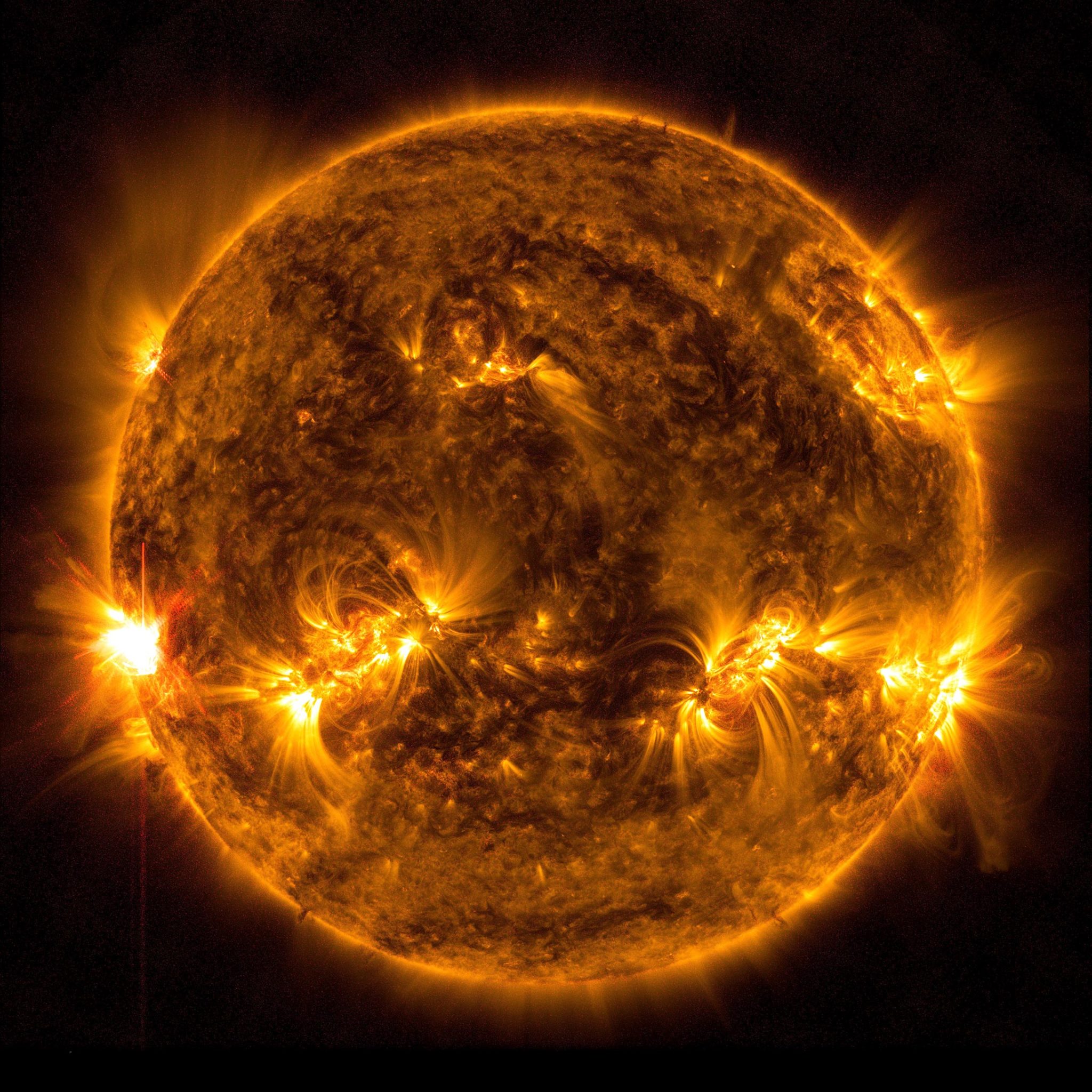 Explosive X1.9 Class Solar Flare Erupts From the Sun