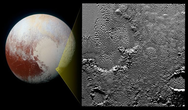 New Horizons Zooms in on Pluto’s Heart-Shaped Region