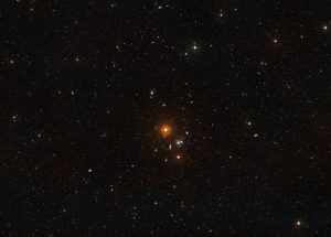 Hubble Image Shows Chance Alignment Between Galaxies